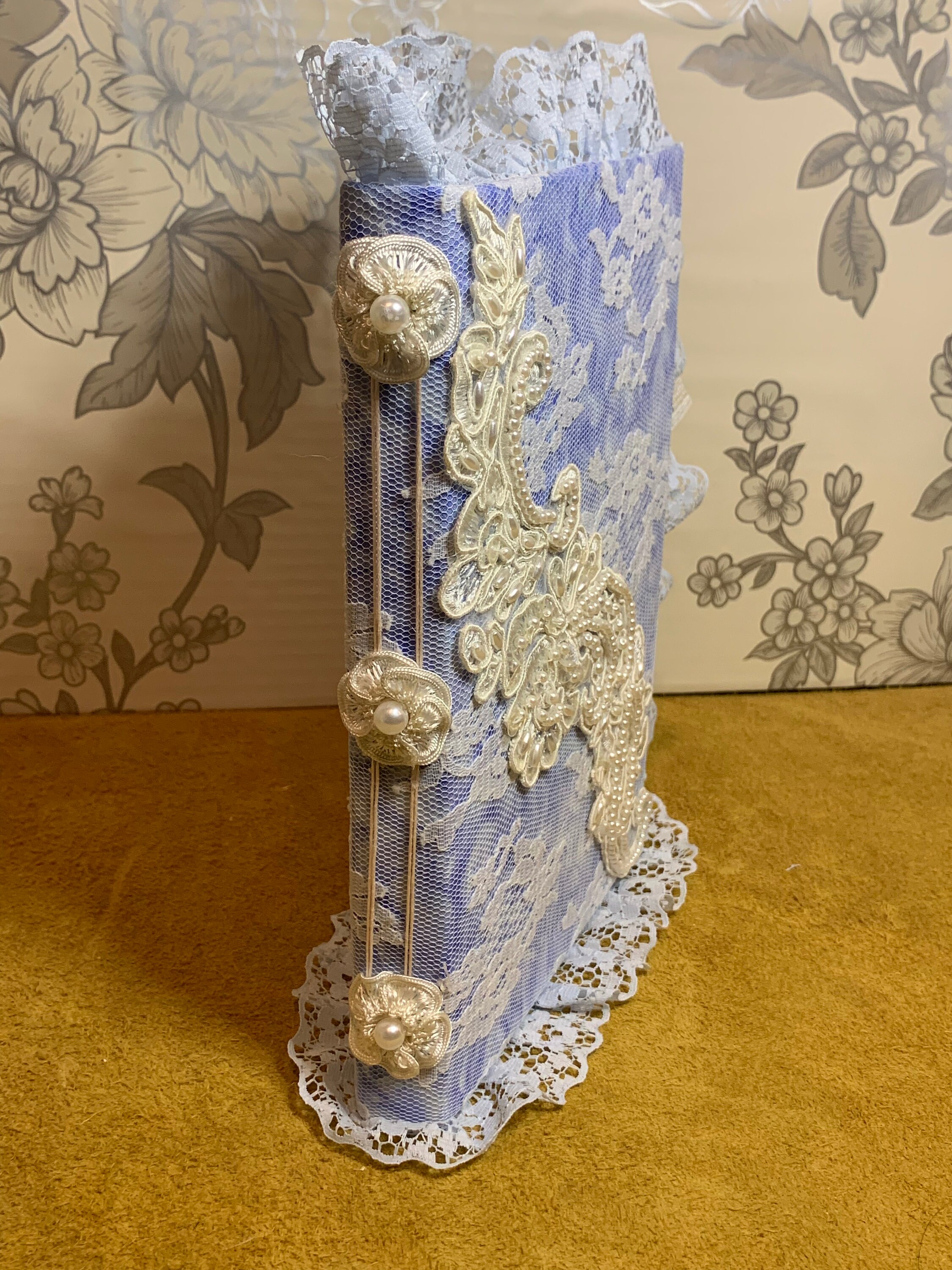 Lace Shabby Chic Journal, Feminine Junk Journal, Elegant Lace Journal ...