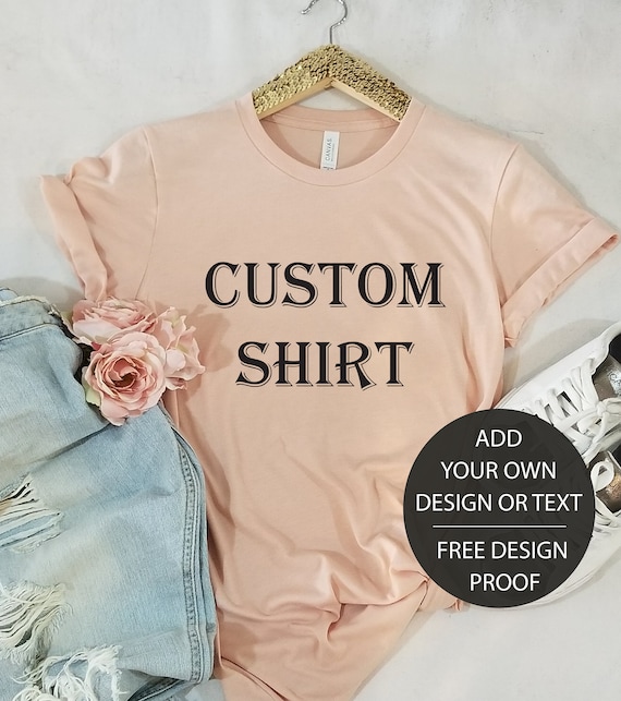 Add Back Print on My Custom Shirt - Etsy