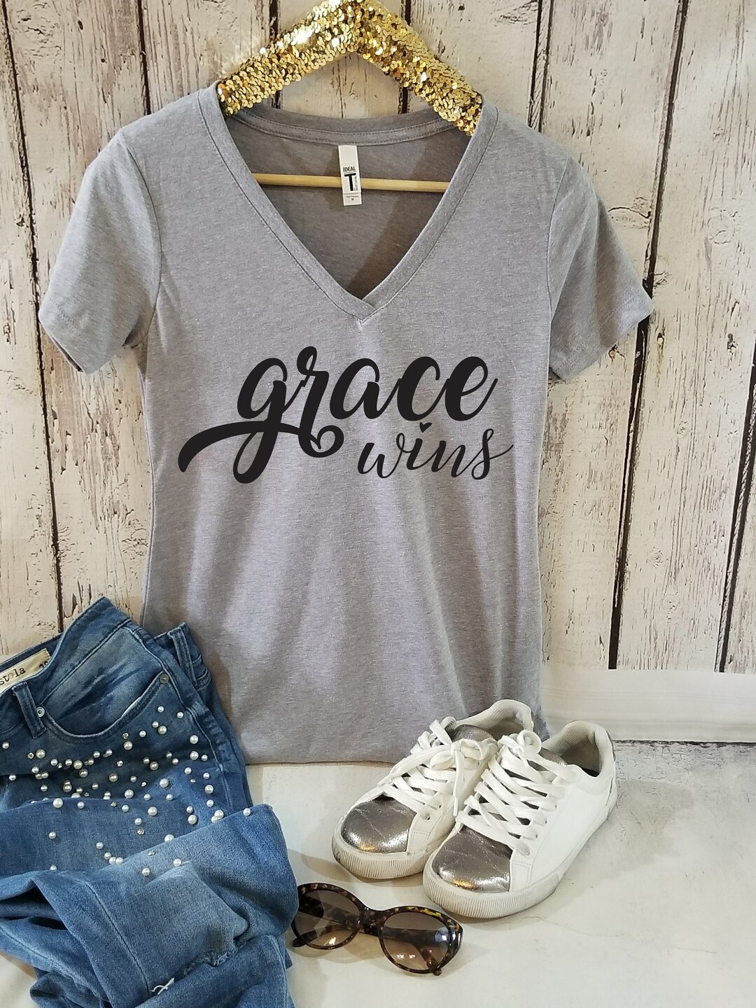 Grace Wins T-shirt, Grace Women Tshirt, Women Graphic Tee, Grow in ...