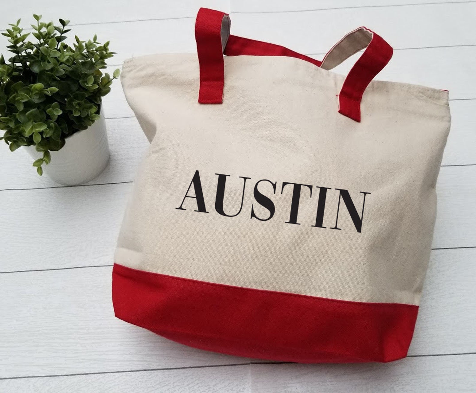 Custom Tote Bags, Personalized Tote Bags, Favorite Things Tote, Print ...