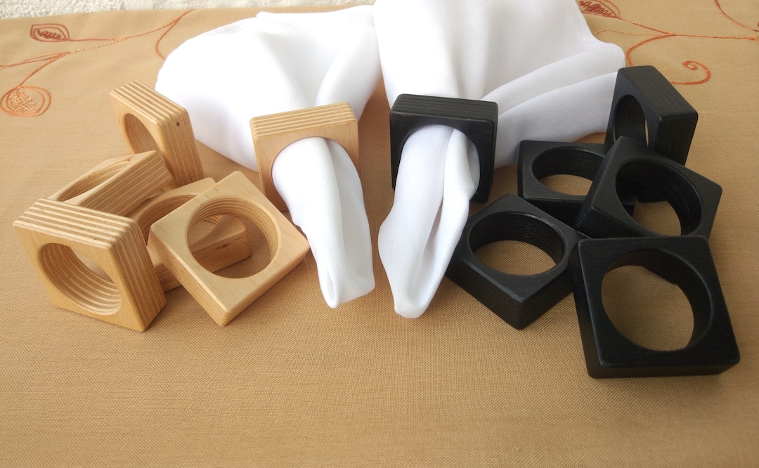 Servilleteros de madera contrachapada hechos a mano: Belleza natural ...