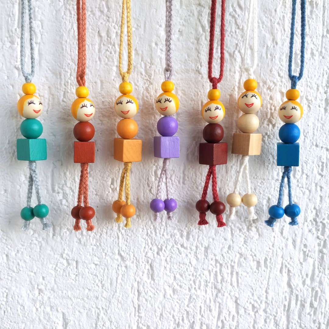 Kids Pendant, Girl Necklace, Gifts for Kids, Girl Pendant, Wooden ...