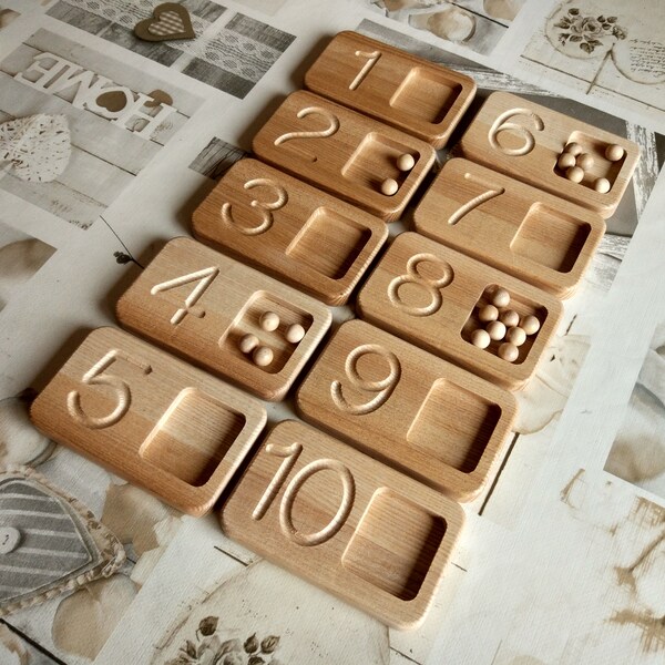 Montessori Learning Number Tracing - Etsy