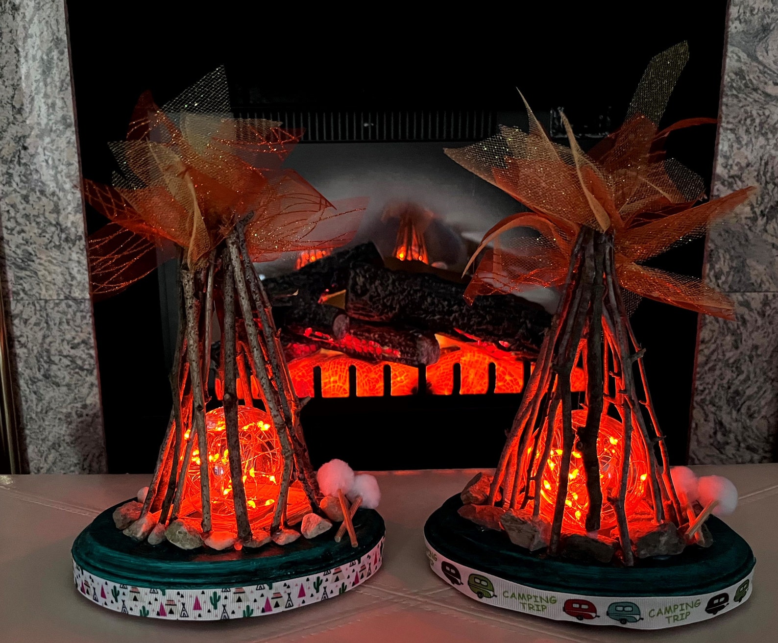 Campfire Mood Lamp Nightlight, Campfire Light, Campfire Lamp ...