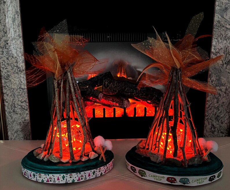 Campfire Mood Lamp Nightlight, Campfire Light, Campfire Lamp ...