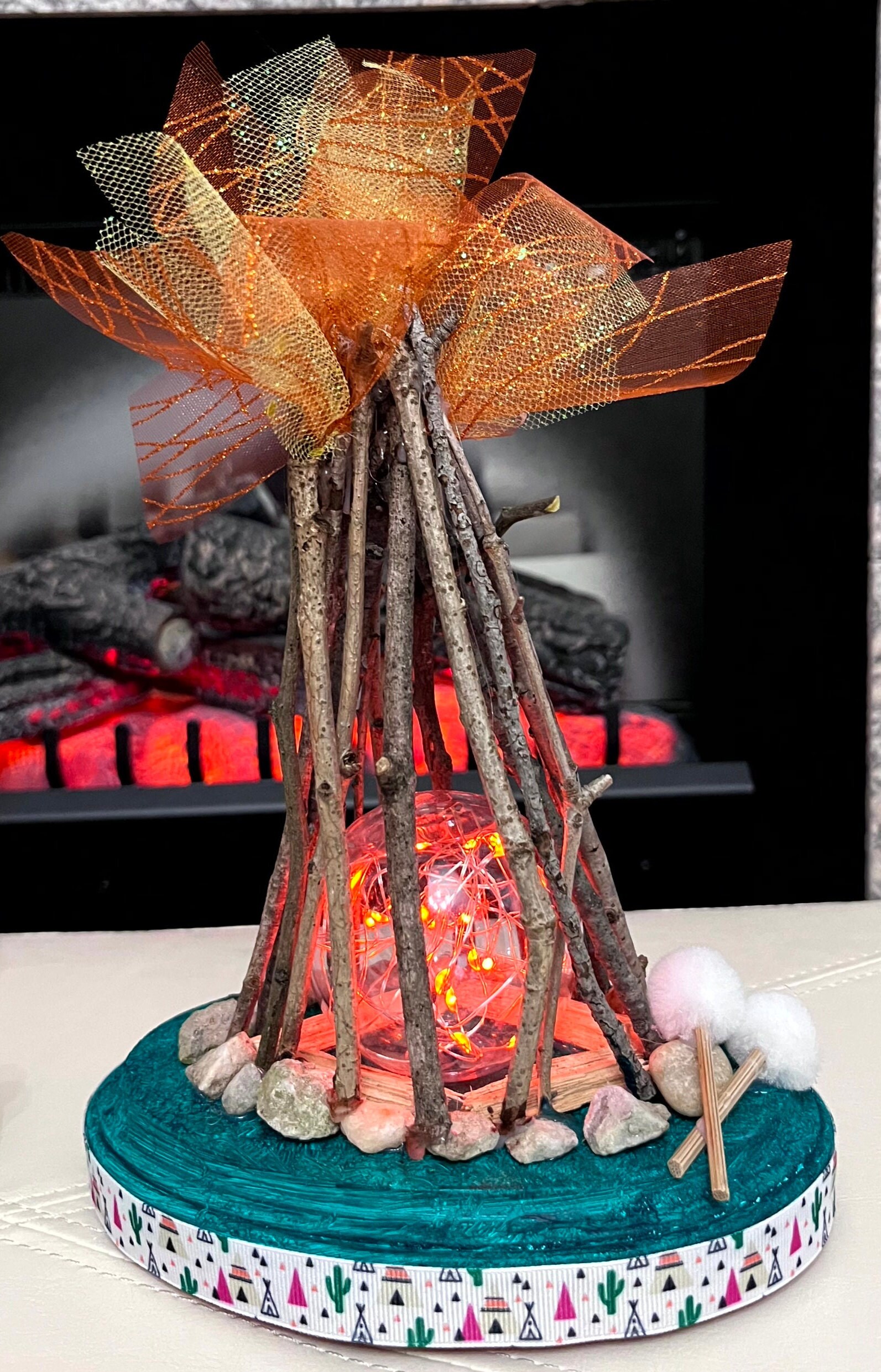 Campfire Mood Lamp Nightlight, Campfire Light, Campfire Lamp ...