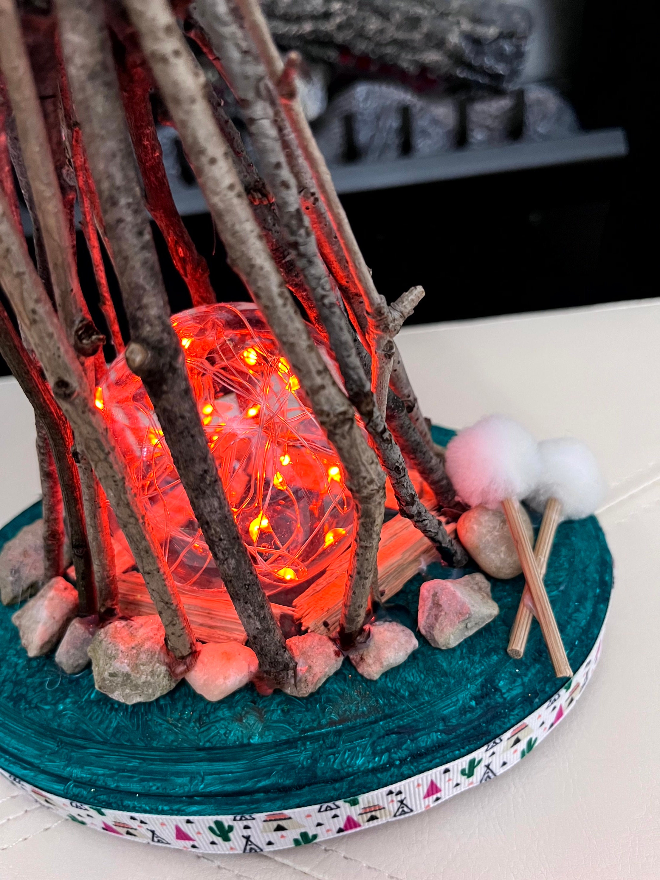 Campfire Mood Lamp Nightlight, Campfire Light, Campfire Lamp ...