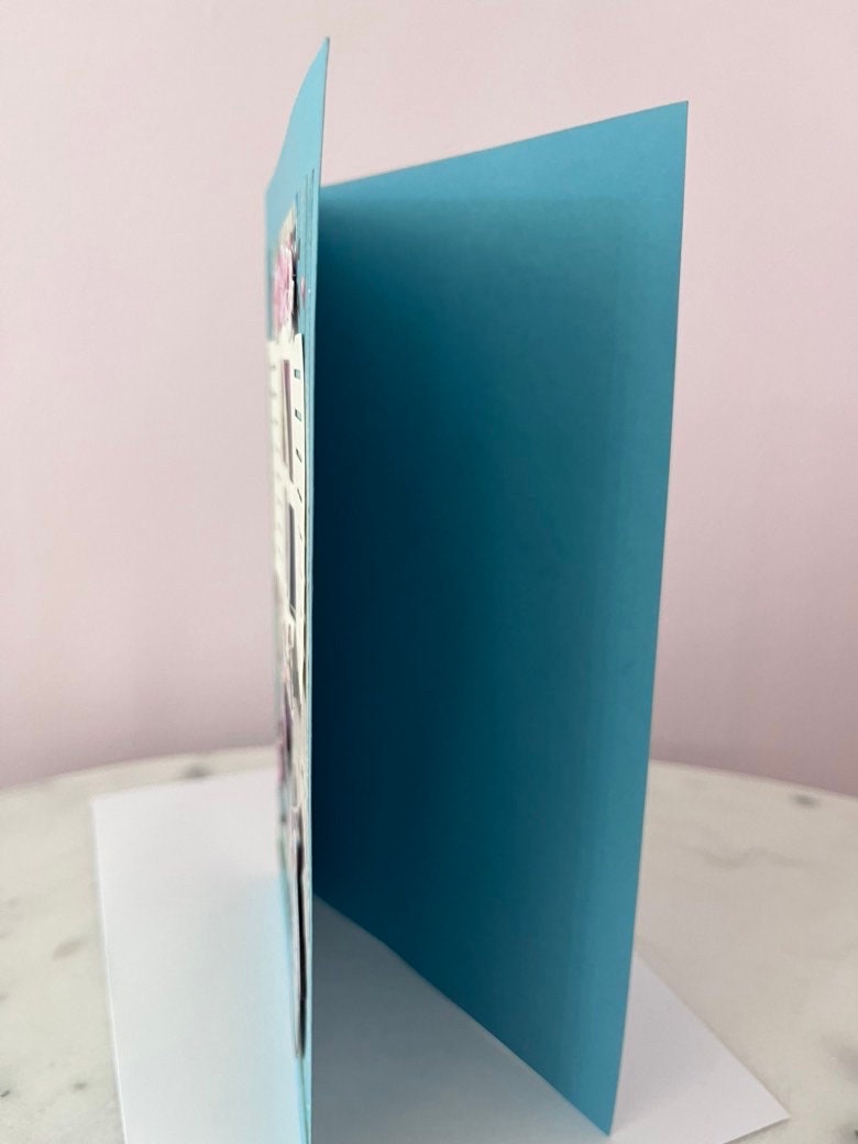 3D Floral Bicycle Greeting Card, Window Card, Card for Friend, 3 ...