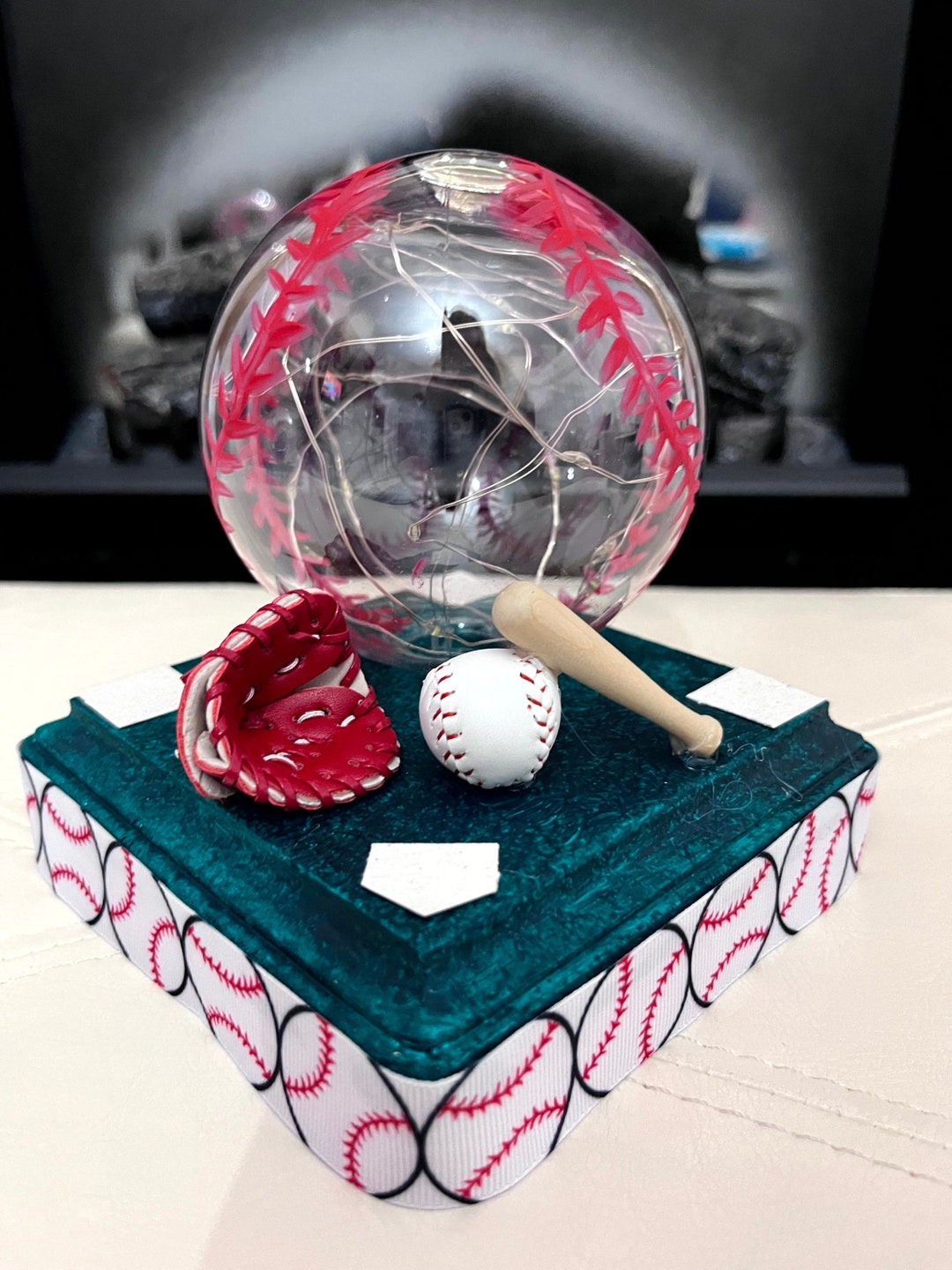 Baseball Mood Lamp Light, Baseball Night Light, Tabletop Baseball Light ...