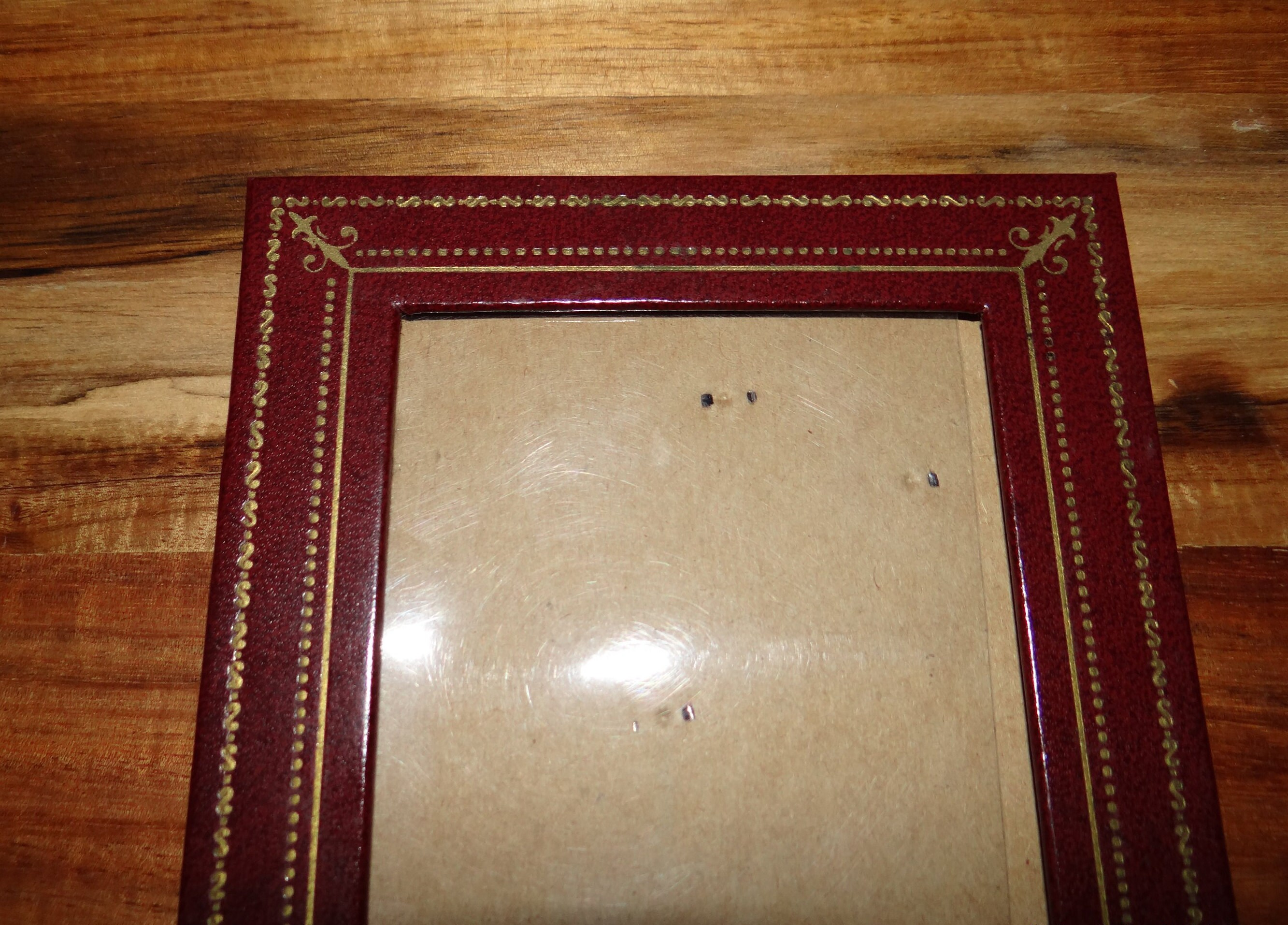 Vintage Maroon and Gold Frame - Etsy