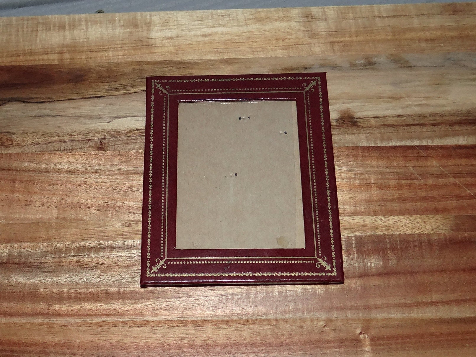 Vintage Maroon and Gold Frame - Etsy