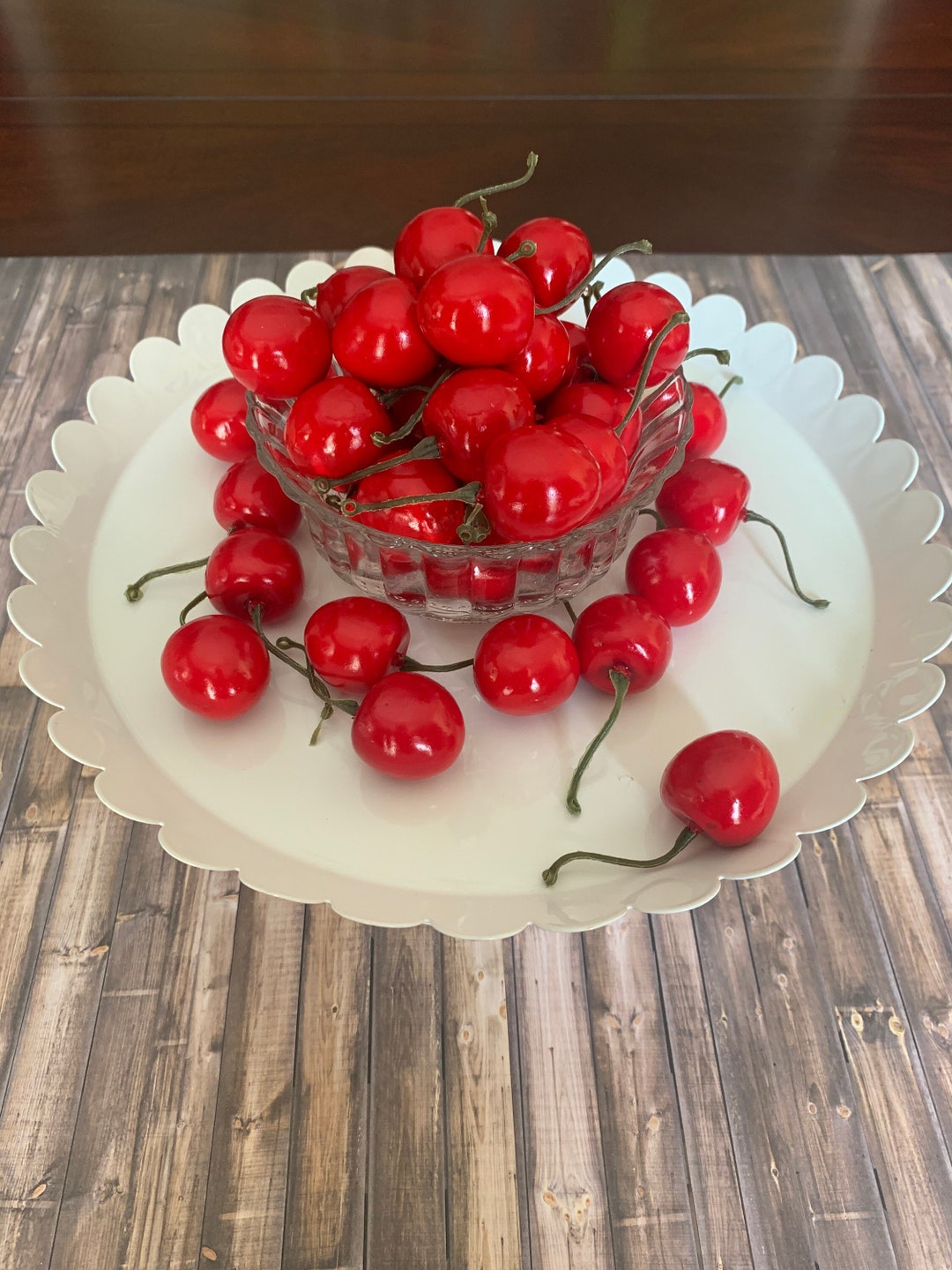 Faux Red Cherries: Fake Bake Toppings, Photo Props, Fake Food, Dessert ...