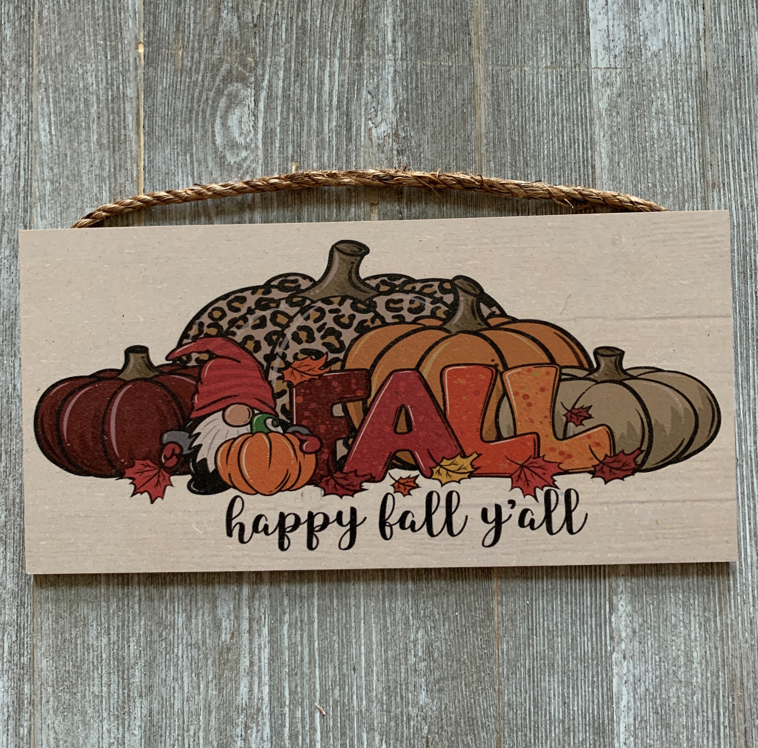 Happy Fall Yall Gnome signpumpkins and gnome signfall | Etsy
