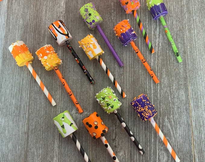 Faux Halloween Candy, Faux Halloween Marshmallow Lollipops, Fake ...