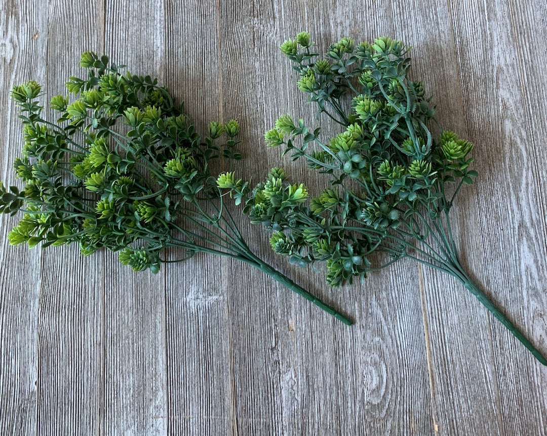 Faux Hops Greenery Bush: Artificial Floral Filler, Two Tone, Artificial ...