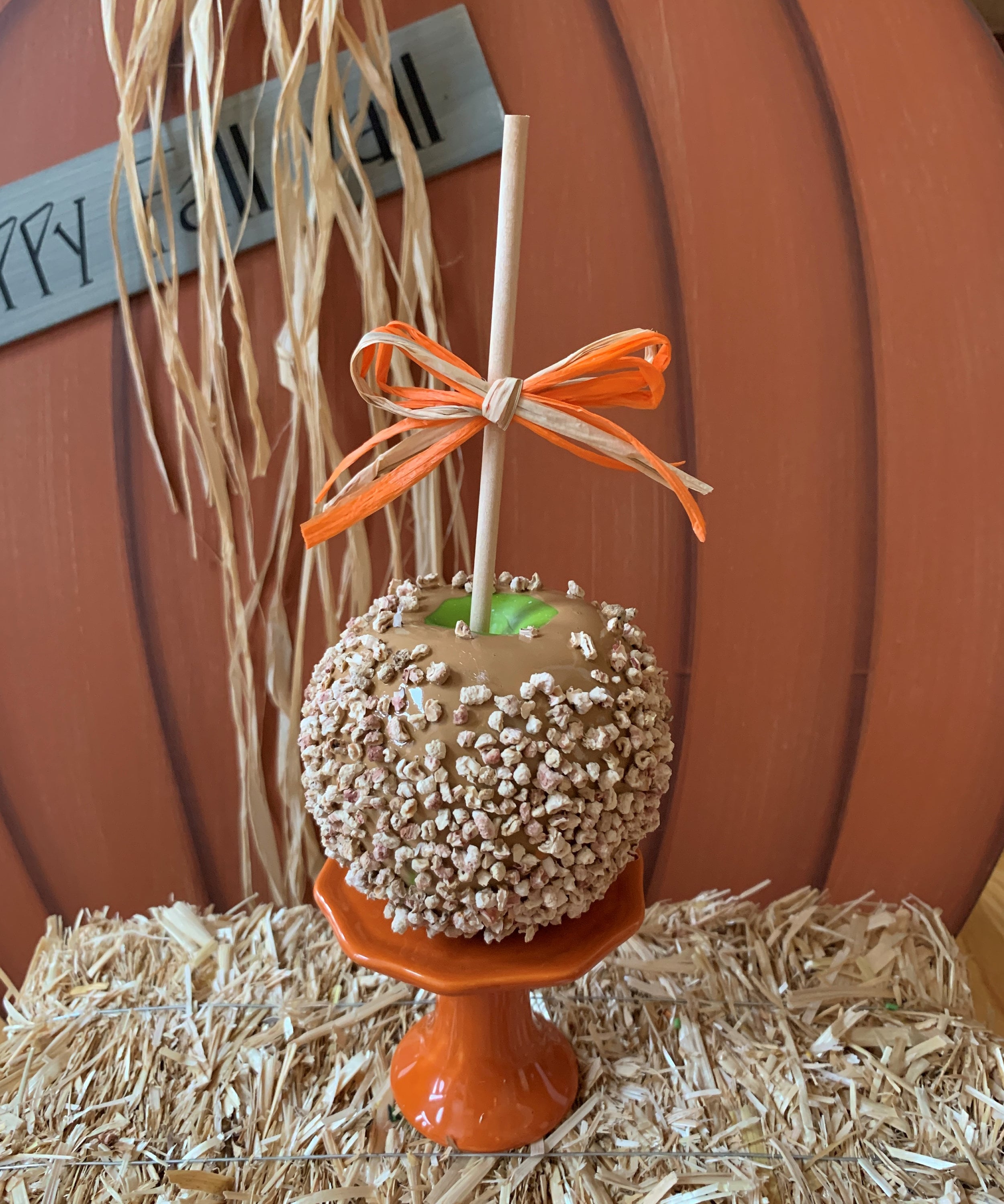 Realistic Fake Candy Apple: Caramel Pecan Nut Faux Food Prop, Tier Tray ...
