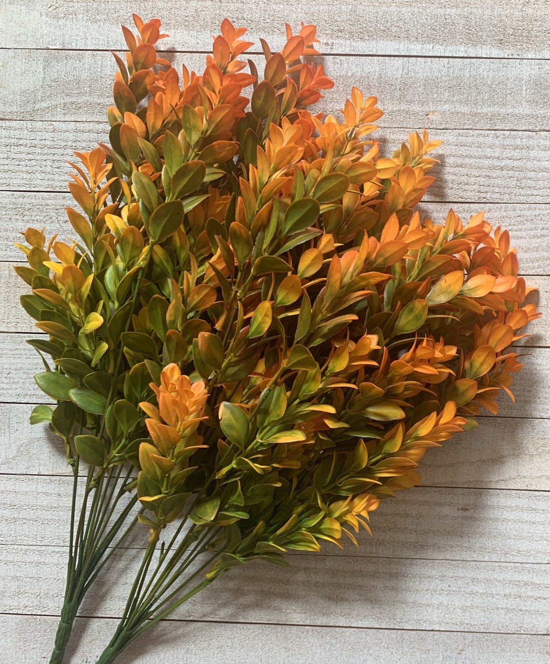 Fall Orange Greenery Bush, Orange, Orange Bush Filler, Fall Greenery ...