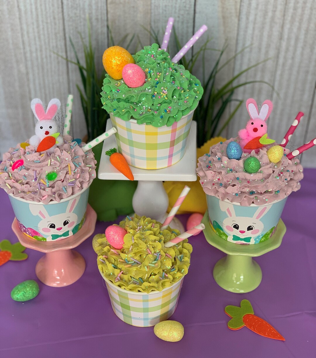 Faux Easter Cupcakes,fake Easter Cupcakes,fake Decorative Cupcakes,fake ...
