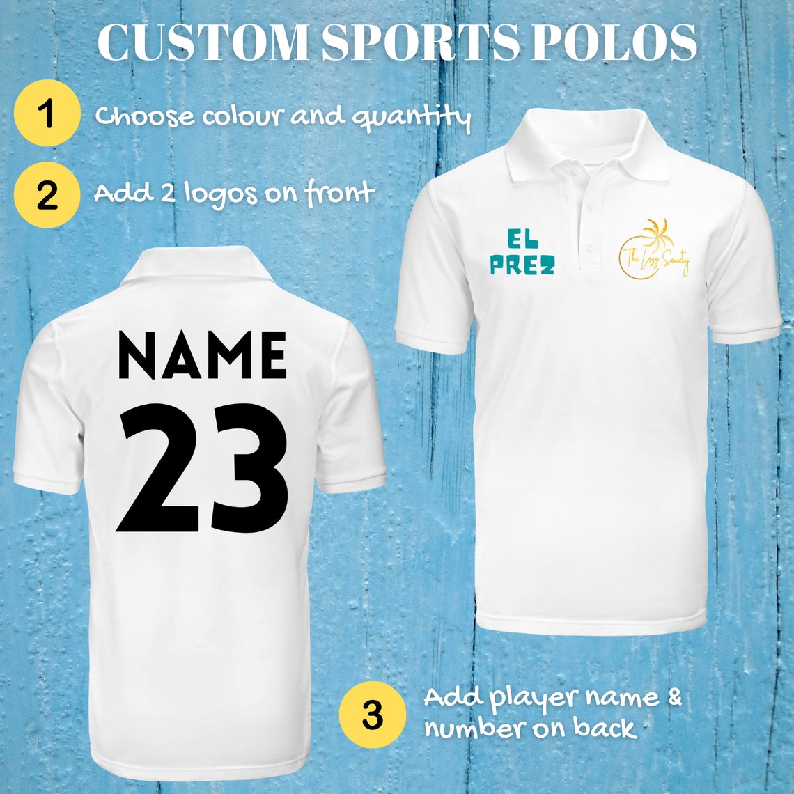 Quality Custom Polos for a Sports Team - Min 15 Pieces, Fast Turnaround ...