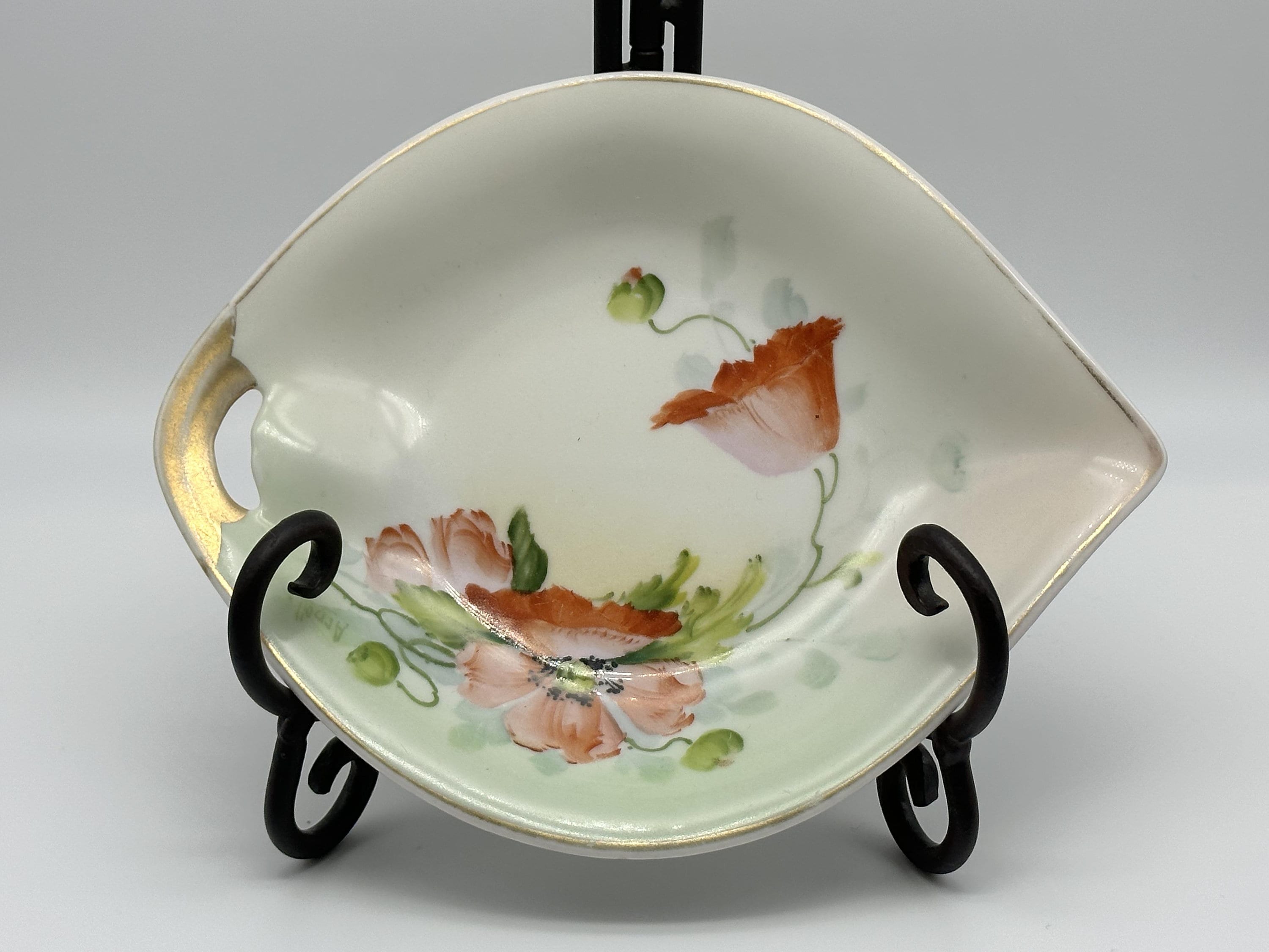 Antique Imperial Crown China of Austria Nappy Dish - Etsy