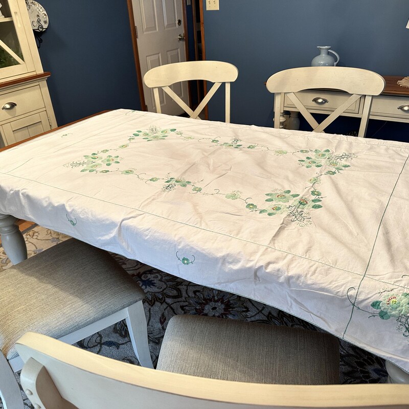 Embroidered Tablecloth - Etsy