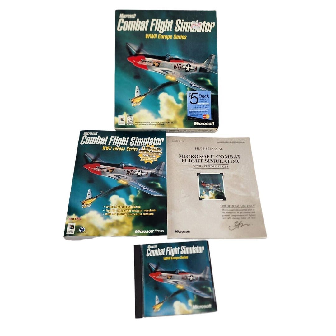 Microsoft Combat Flight Simulator WWII Europe Series Big Box - Etsy