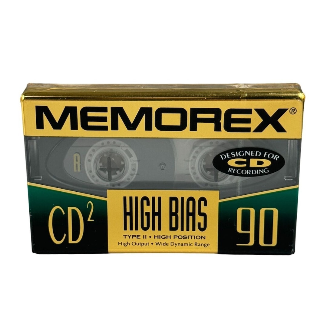 Memorex CD2 90 Min High Bias Type II Audio Cassette Tape - Etsy