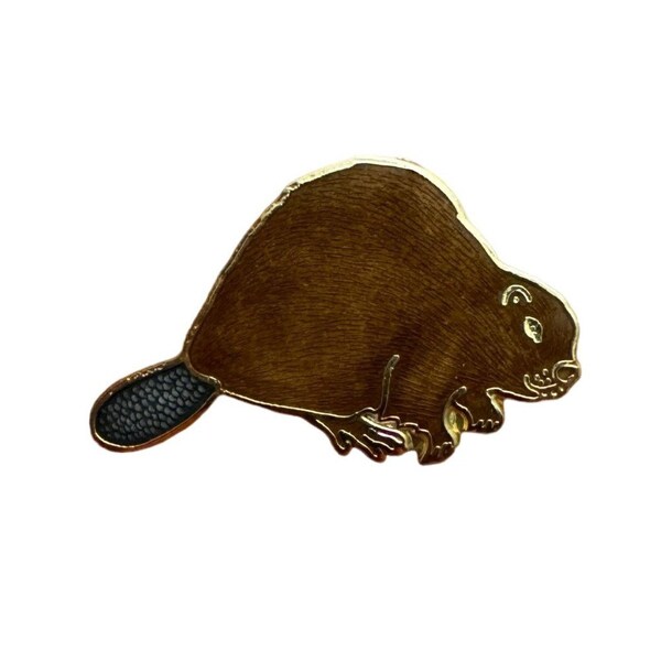 Beaver Brooch - Etsy