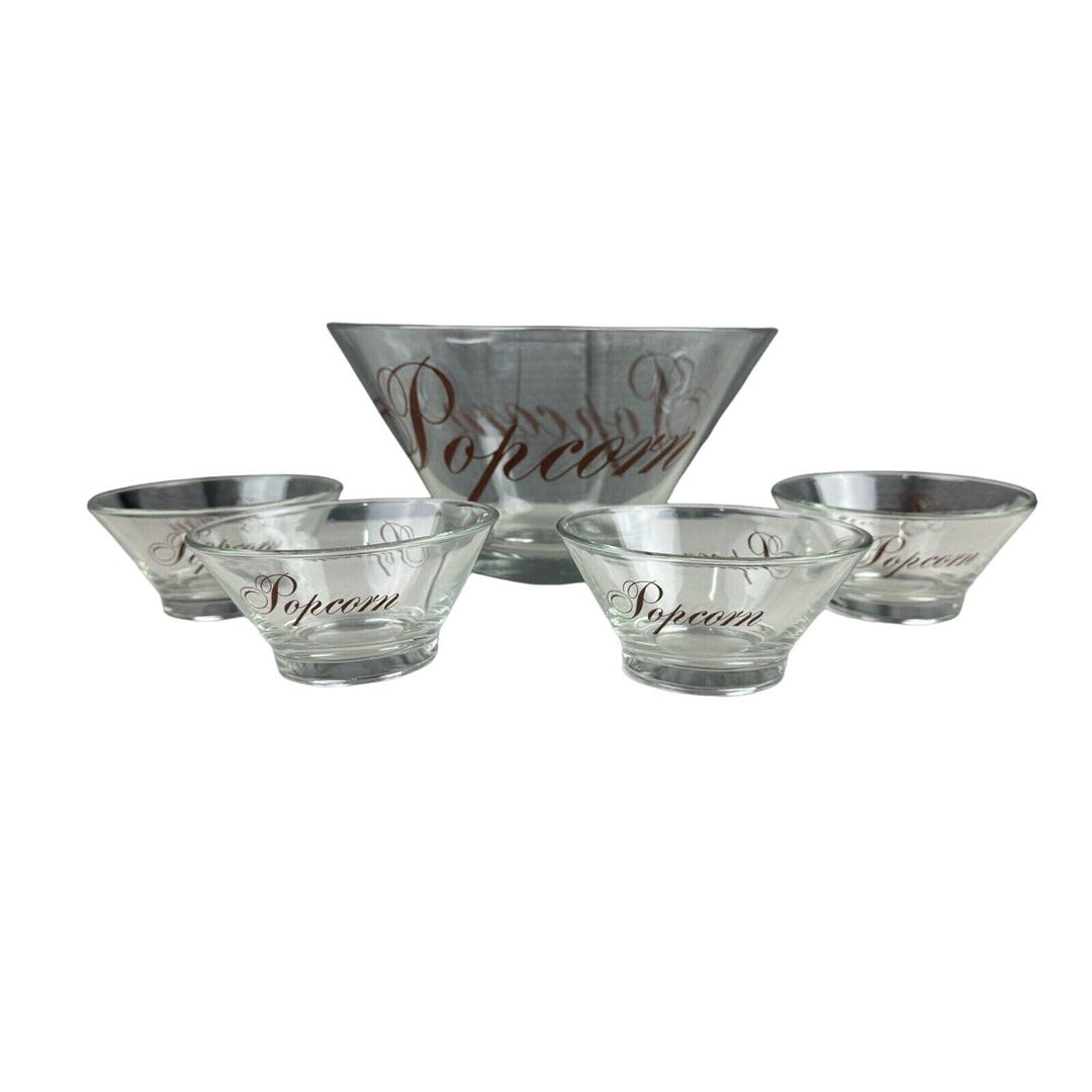Wheaton Popcorn Vintage Glass Footed Serving Bowl Set of 5 - Etsy
