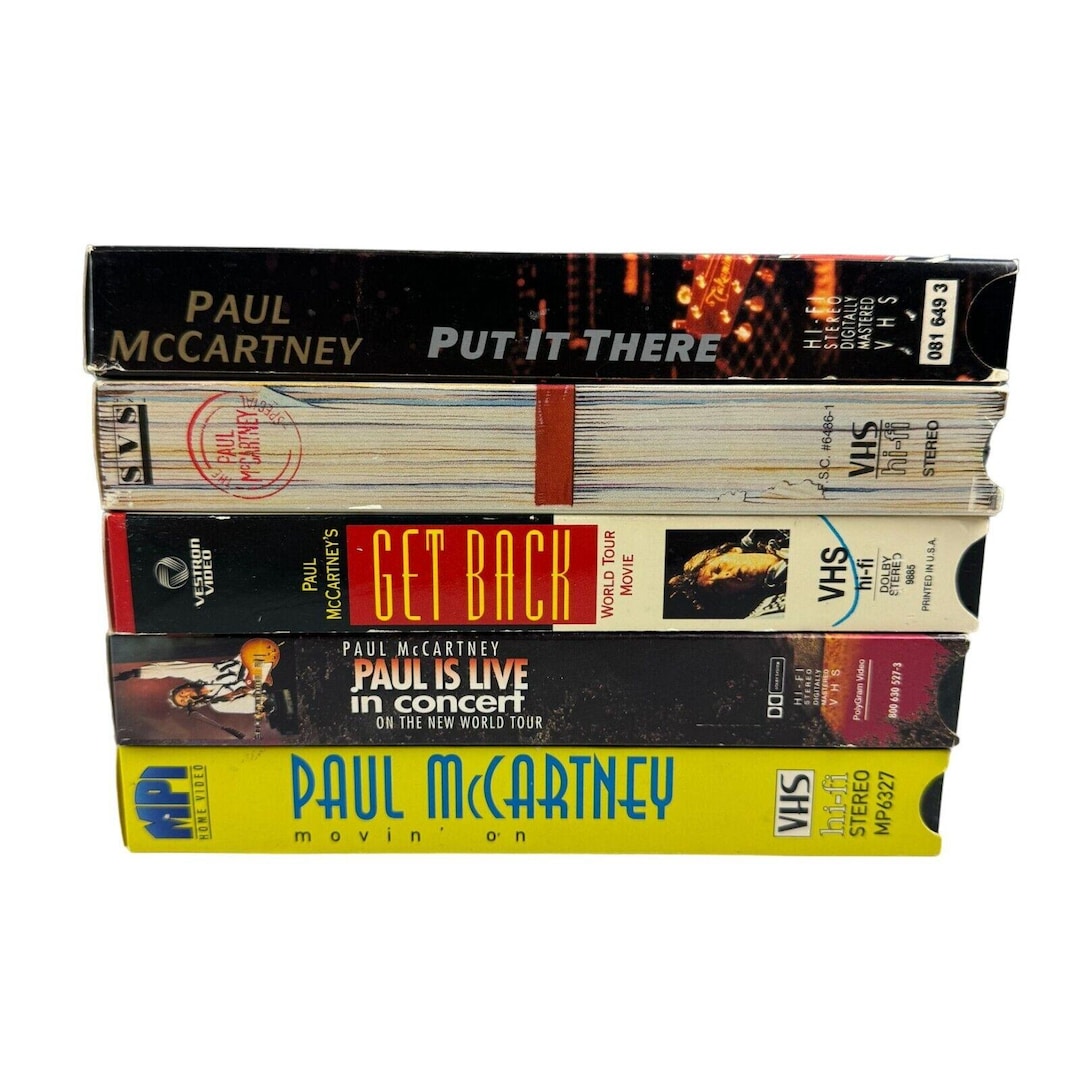 Vintage Paul Mccartney Concert VHS Tape Lot of 5 - Etsy