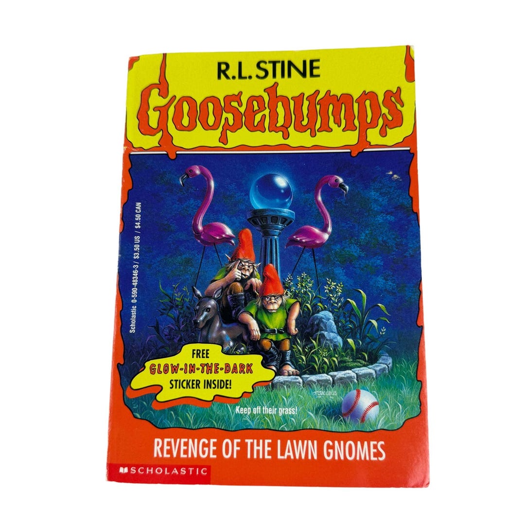 R.L. Stine Goosebumps "revenge of the Lawn Gnomes" First Printing With ...