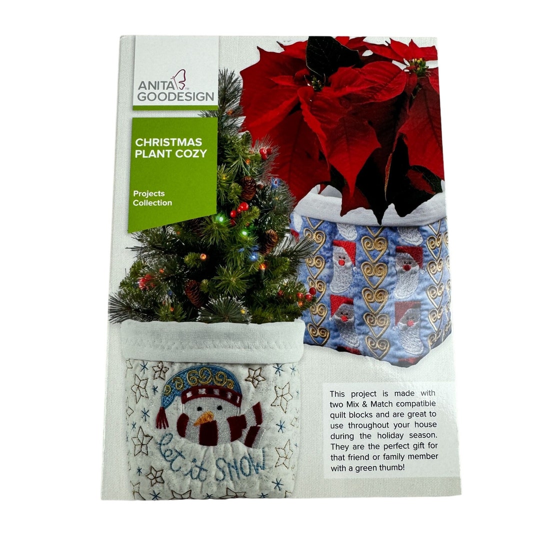 Anita Goodesign Project Collection Christmas Plant Cozy Embroidery ...