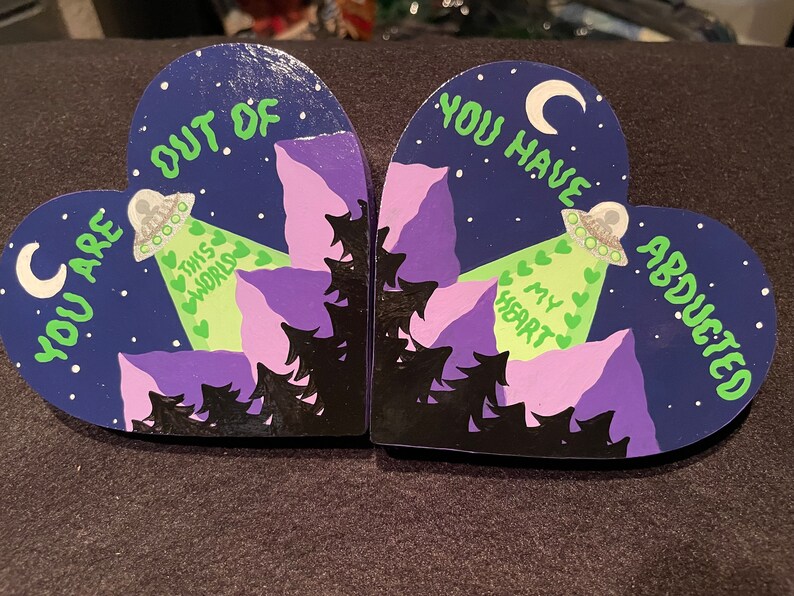 Alien UFO Valentine’s Day Plaque Keepsake Gift Cheesy Valentine - Etsy