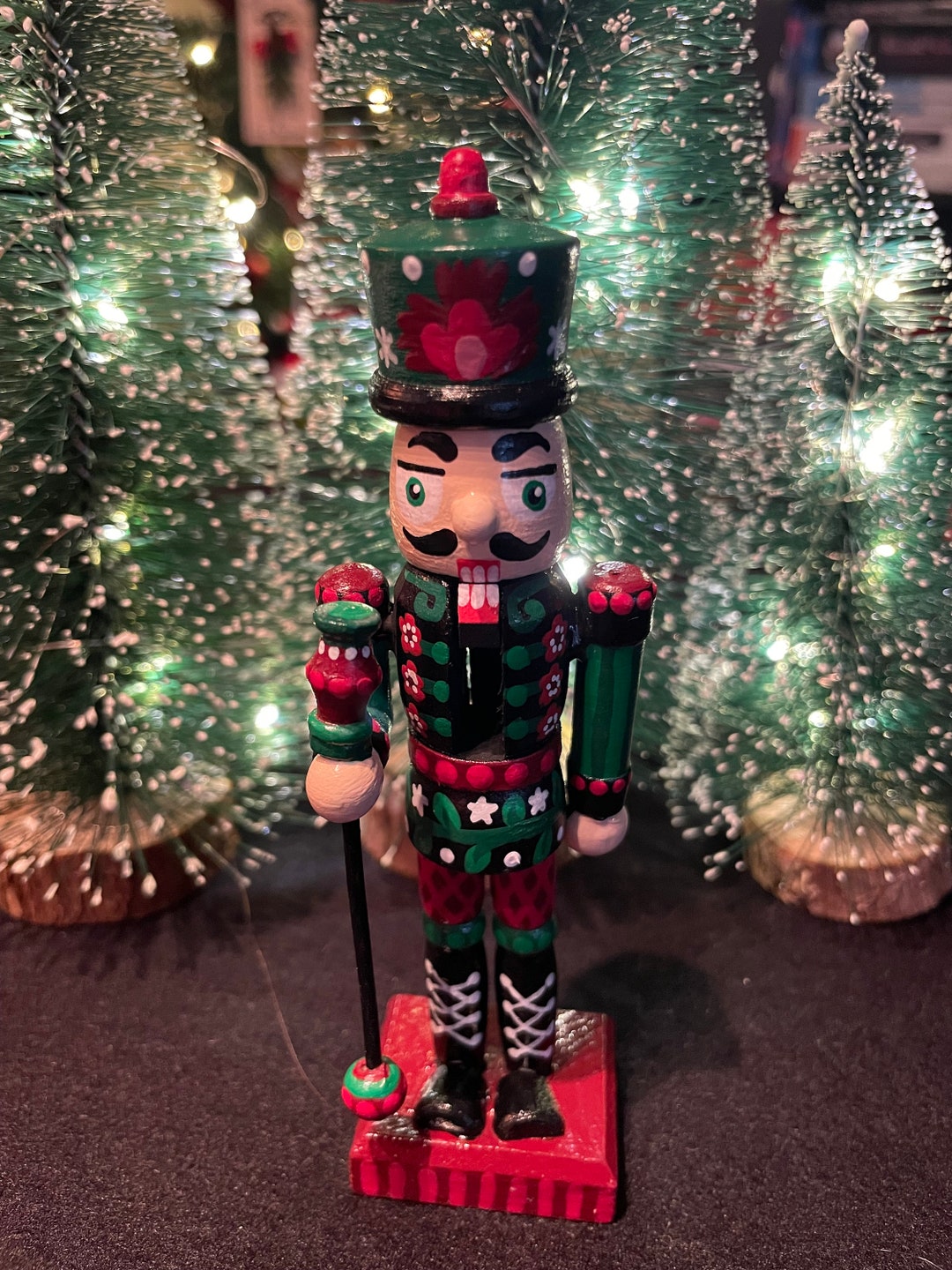 Floral Christmas Small Nutcracker - Etsy