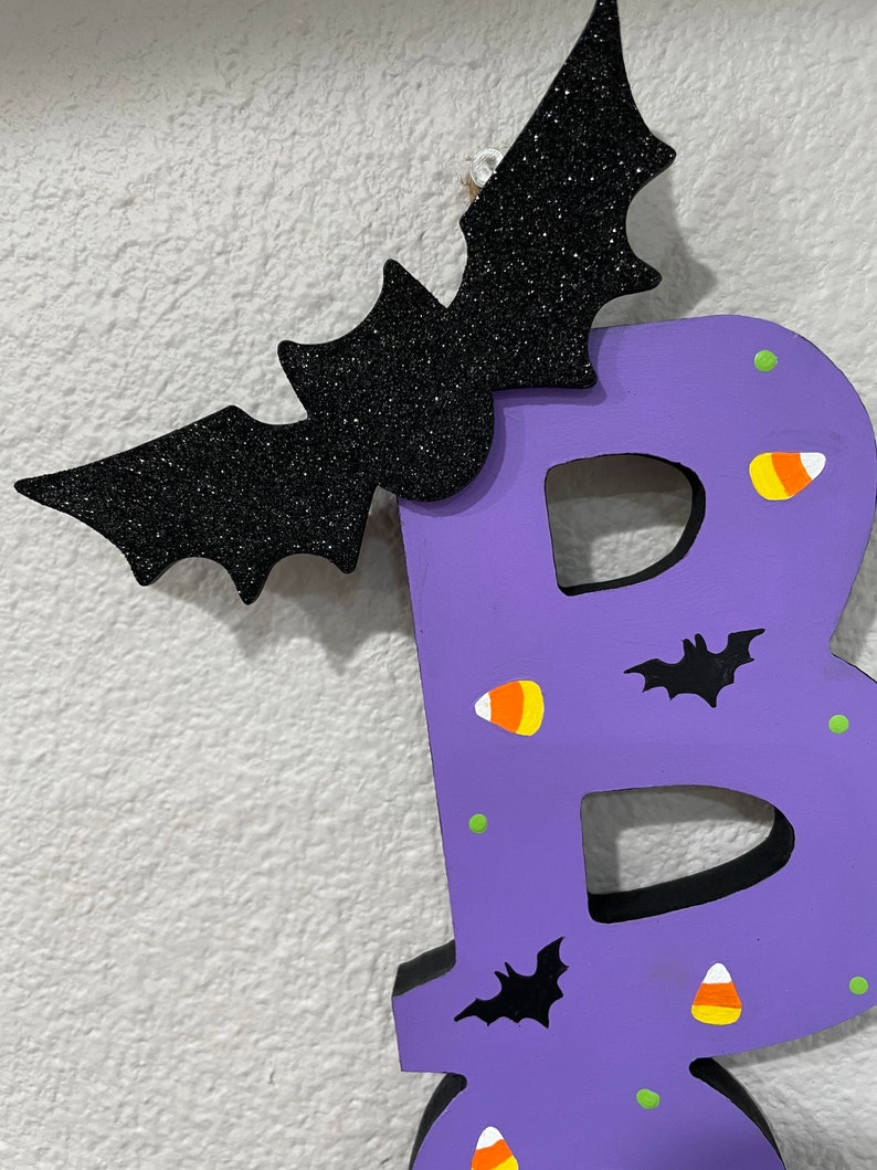 Boo Sign With Bats and Candy Corn - Etsy