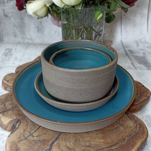 Turquoise Dinnerware - Etsy