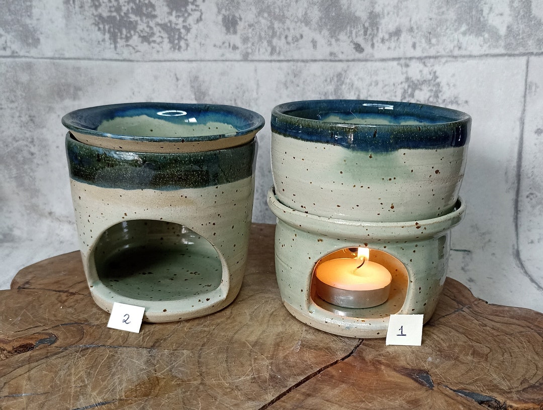 Ceramic Blue and Green Essential Oil Diffuser, Small Essential Oils ...