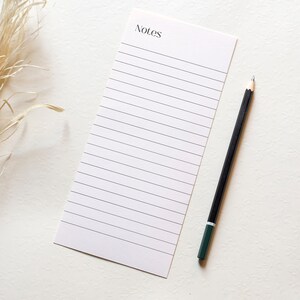 Notepad Mockup Bundle 4x9 Blank Card Mockups Minimal Boho Cream Ivory ...