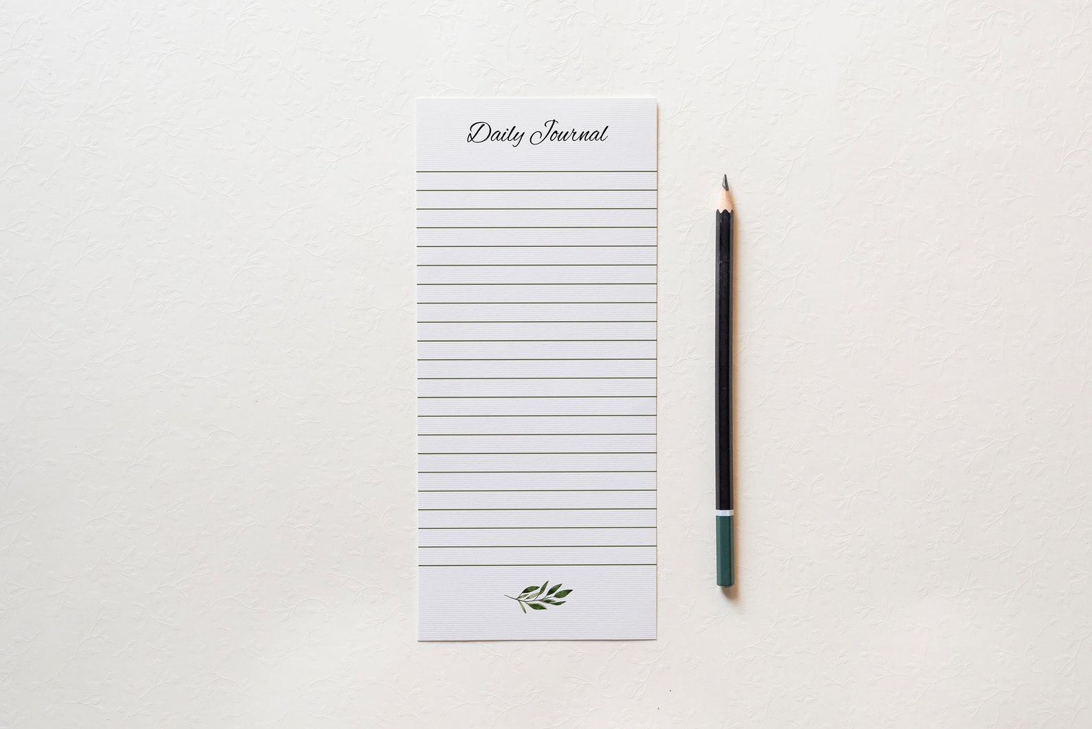 Notepad Mockup Bundle 4x9 Blank Card Mockups Minimal Boho Cream Ivory ...