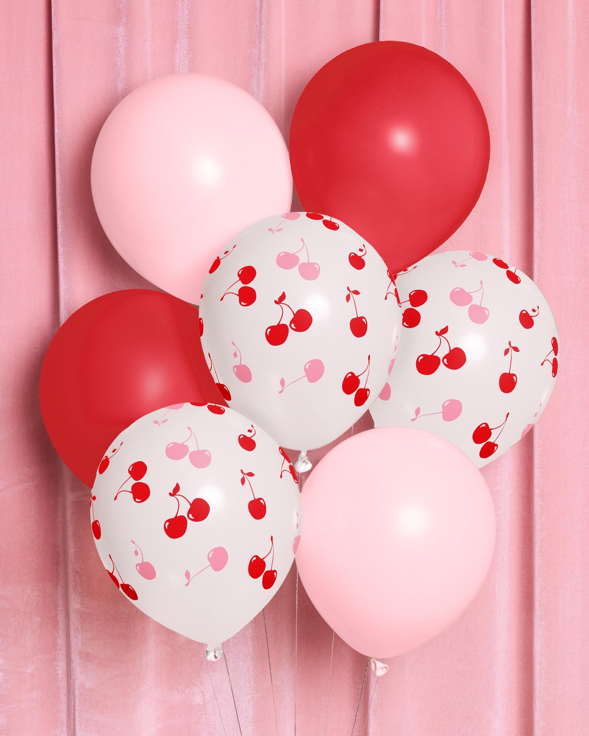 Xo, Fetti Red + Pink Cherry Balloons - 24 Pk, 12" | Bachelorette ...