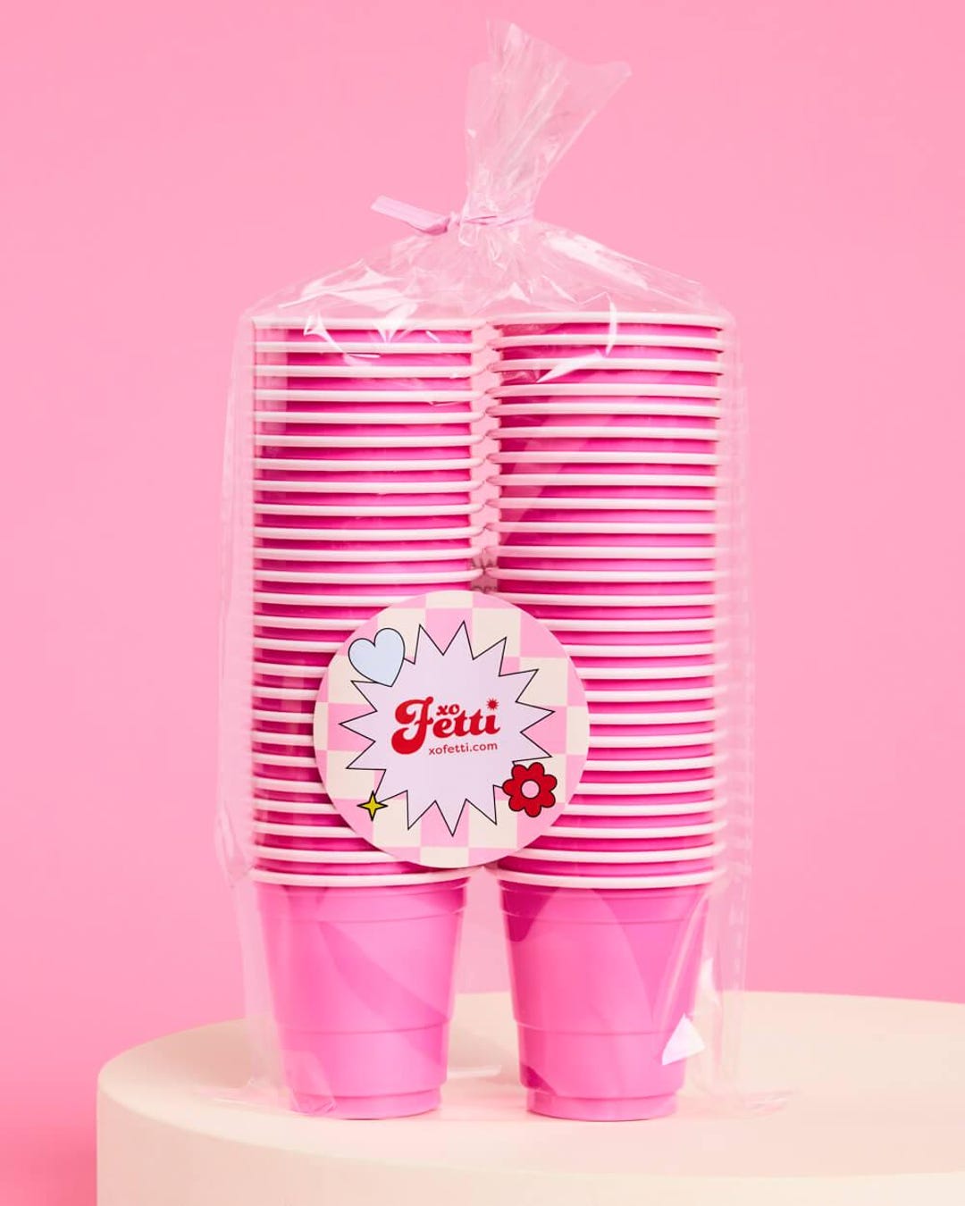 Pink Shot Glasses Party Decorations - 50 Matte Pink Plastic Shot Cups ...