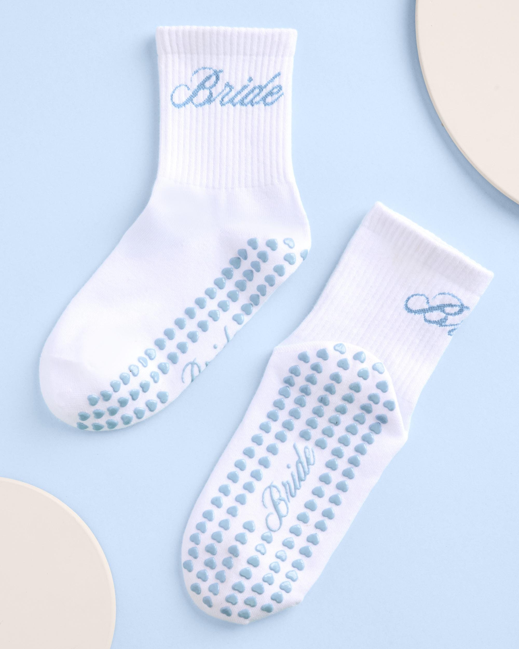Xo, Fetti Bride Pilates Sock - Grippy Bottom | Bachelorette Party ...