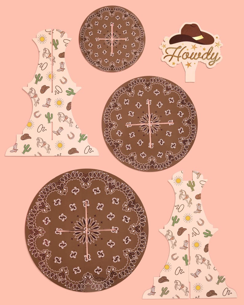 Xo, Fetti Western Cupcake Tower - 3 Layers | Cowboy Party, Birthday ...