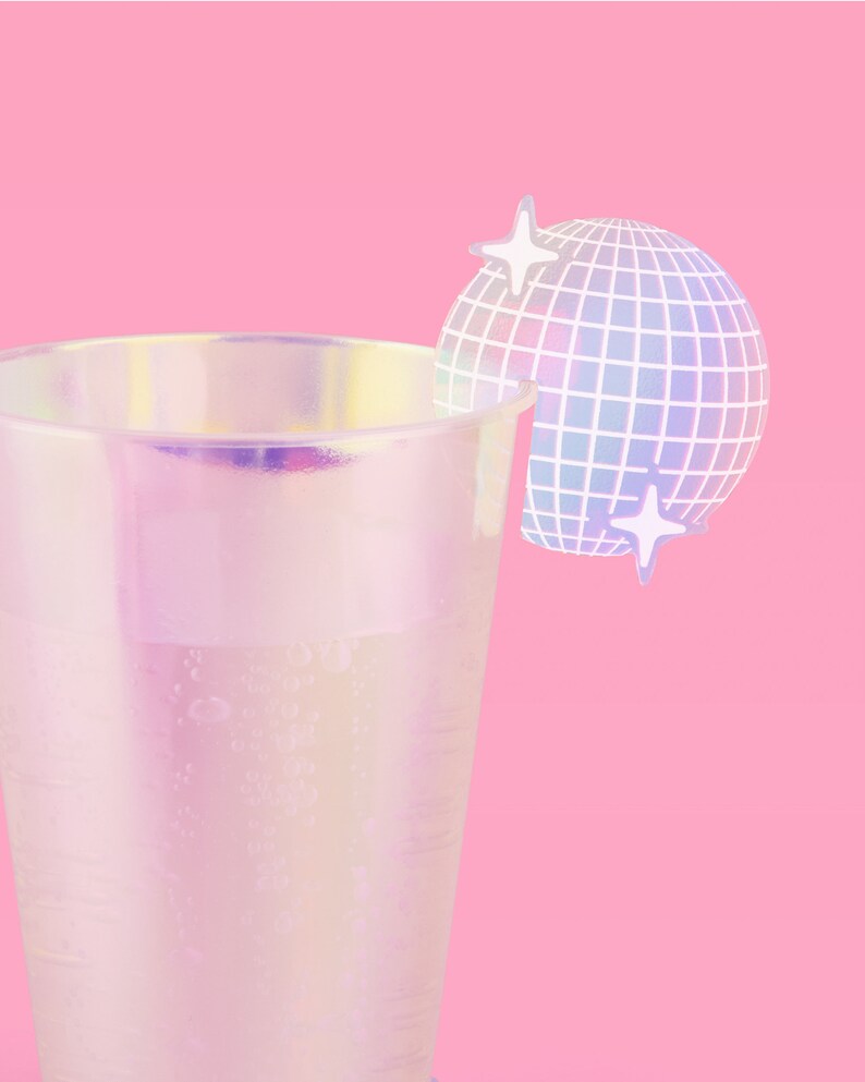 Xo, Fetti Disco Party Drink Markers - 8 Count, 2" | Disco Bachelorette ...