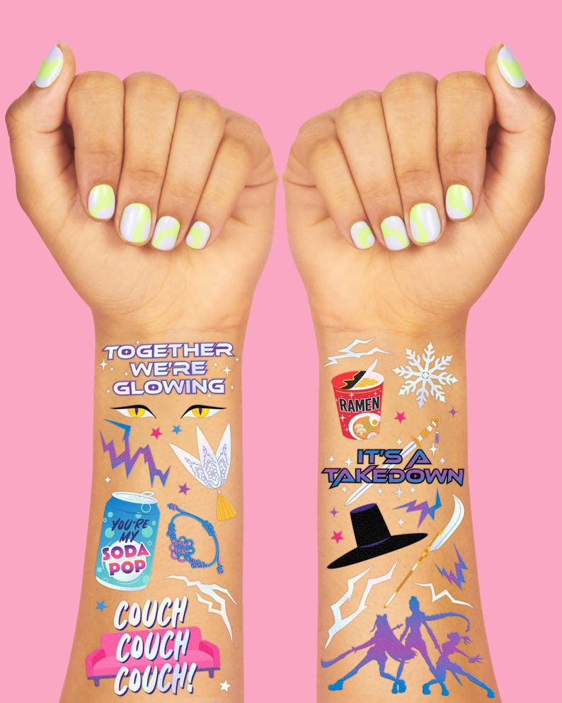 Xo, Fetti Pop Star Tattoos - 68 Temporary Tattoos | Iridescent Foil ...