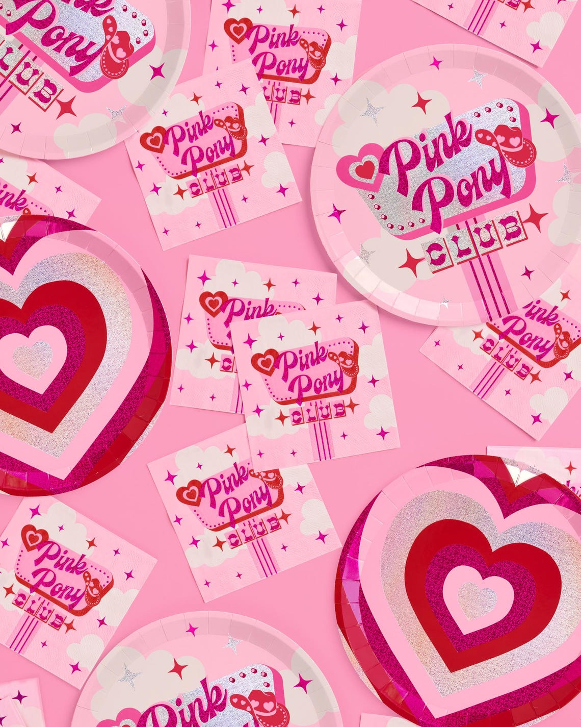 Xo, Fetti Pink Pony Club Napkins - 3-ply, 25 Pcs | Bachelorette ...