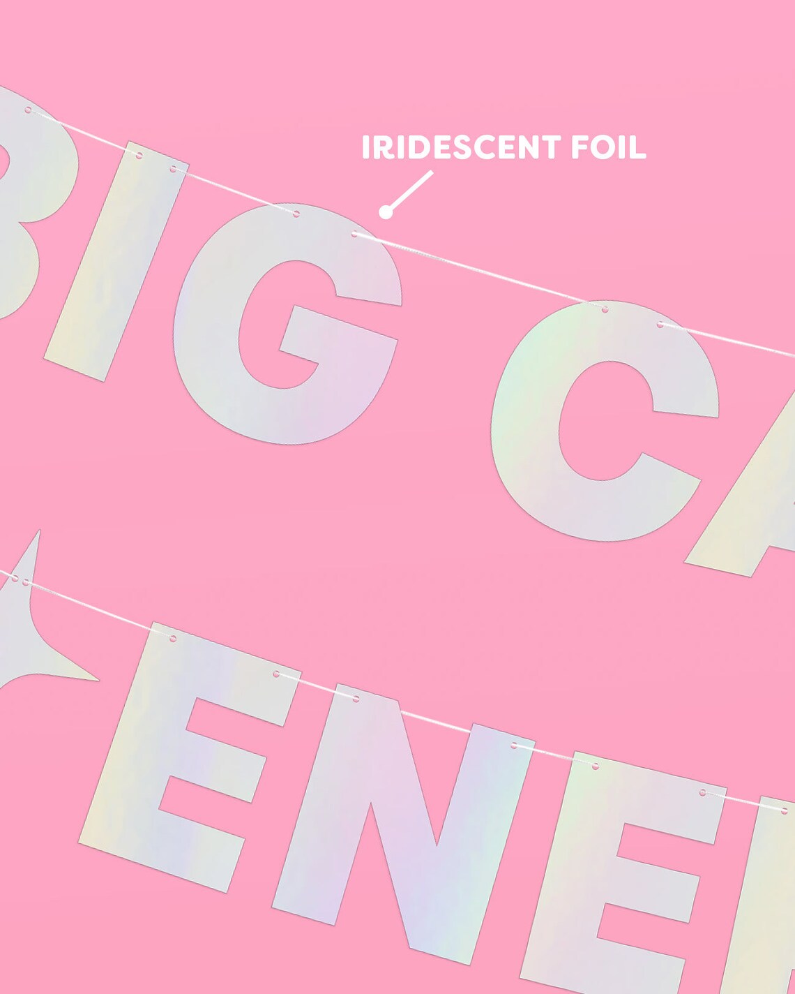Xo, Fetti Big Cancer Energy Birthday Party Iridescent Foil Banner - 5 ...