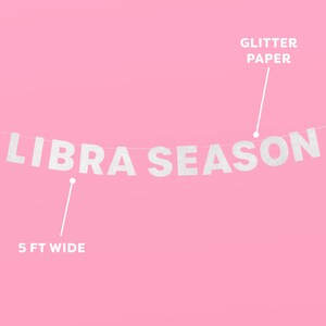 Libra Season Birthday Party Glitter Banner - 5 Ft. | Zodiac Libra ...