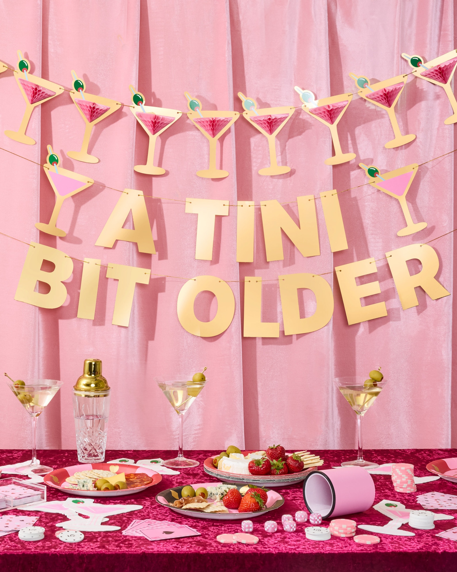 Xo, Fetti Martini 3D Pop up Gold Foil Banner - 5 Ft. | Bachelorette ...