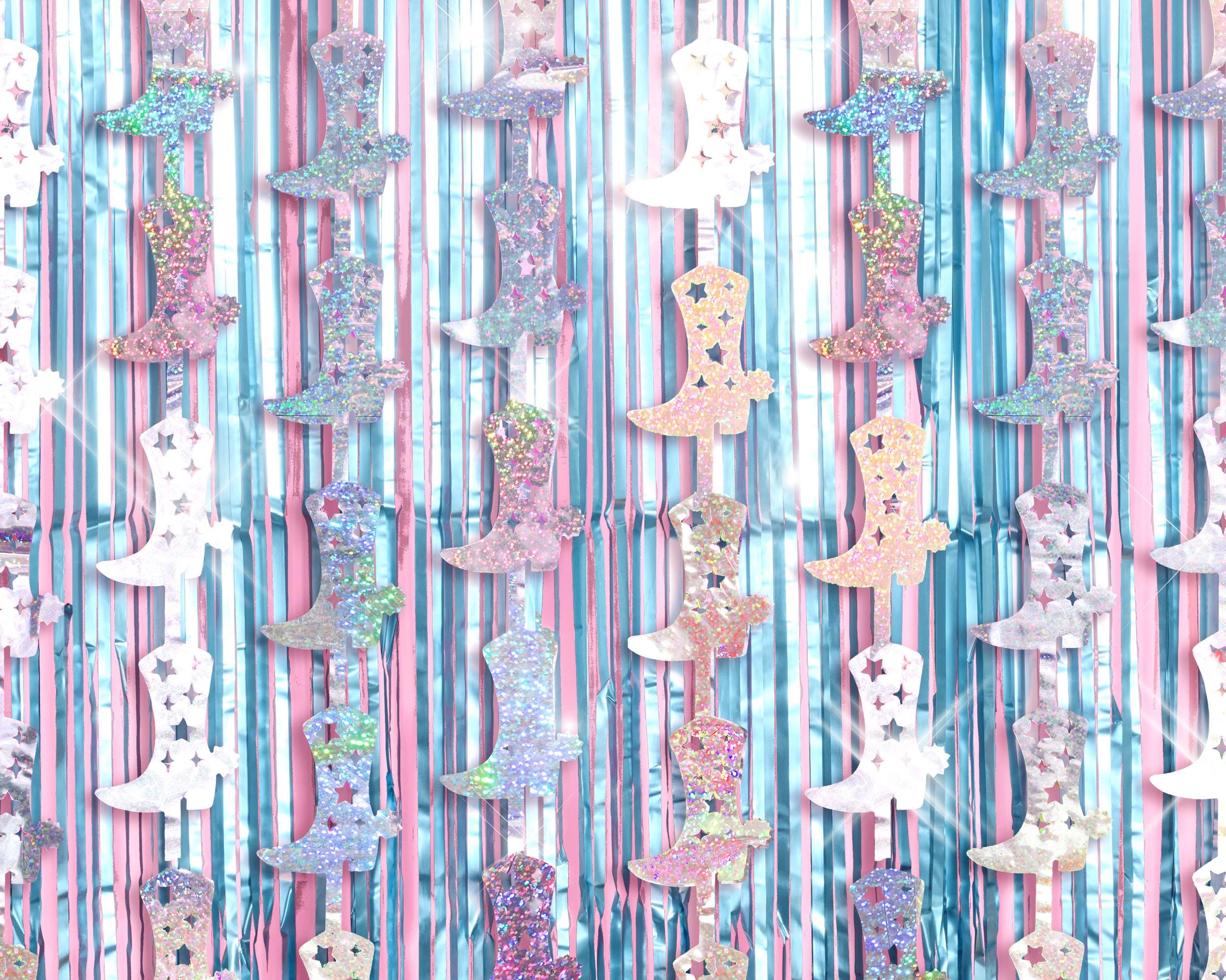 Xo, Fetti Blue Cowgirl Curtain Bundle - Boot + Fringe Foil Curtains ...